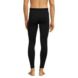 Lands End Lange Thermo-Unterhose, Herren, Größe:48-50 regular, Schwarz, Elasthan/Polyester, by Lands End