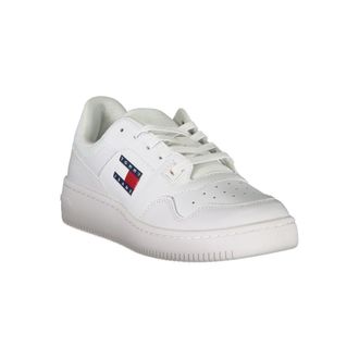 Tommy Hilfiger Logo Leather Sneaker - White