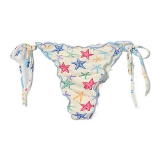 MC2 Saint Barth Femme, Maillots de bain, Multicolore, Taille: 40 FR Miami Cheeky Brazilian Frou Frou