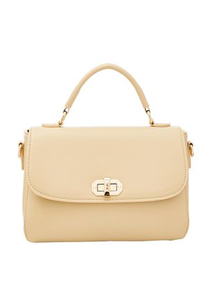 Usha Handtasche Damen dunkelbeige