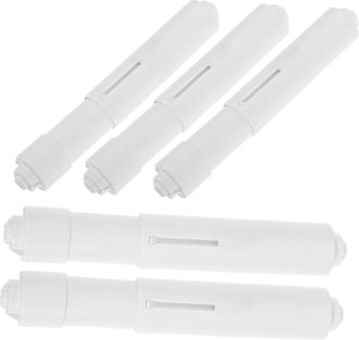 DOITOOL 5 Stück Teiliges Toilettenpapier achsen Federmechanismus Stabile Abs ersatzrollen für Wc papierhalter Passend Einfache Installation Langlebig und Verf