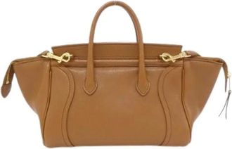 Celine Pre-owned Sac Little Luggage en agneau - Femme - Pre-owned - Brun - Taille: ONE Size