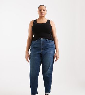 Levi's Plus - Jean mom &agrave; taille haute - Bleu moyen d&eacute;lav&eacute;