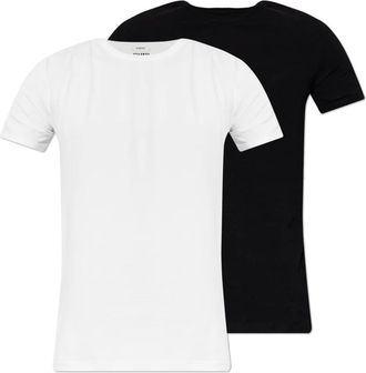Versace Homme, Tops, Blanc, Taille: M Cotton-Jersey Undershirt 2-Pack