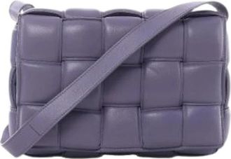 Bottega Veneta Sac bandouli&egrave;re matelass&eacute; Cassette Pre-owned - Femme - Pre-owned - Violet - Taille: ONE Size