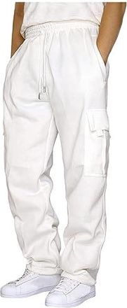 Generic Bas de Jogging Homme Pantalon Jogging Homme Mode Training Pantalon de Surv&ecirc;tement Taille &eacute;lastique d&eacute;contract&eacute; Activewear Pantalons Homme Survetement 