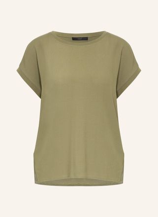 Oui Blusenshirt Im Materialmix gruen