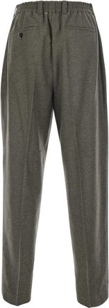 Golden Goose Mens Trousers Green Wool Flannel Virgin