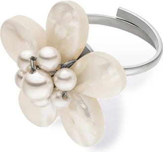 Purelei Pearly Flower Ring
