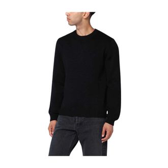 Roberto Collina Schwarzer Pullover Maglia Girocollo - - Knitwear - Herren - Schwarzk - 2XL
