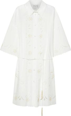 Forte_Forte Femme, Robes, Blanc, Taille: 40 FR Robe Chemise Lace & Glass