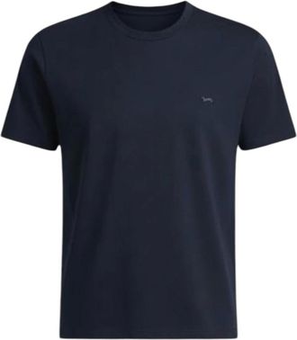 Harmont & Blaine Homme, Tops, Bleu, Taille: 3XL T-shirt Basique en Coton Supima