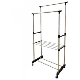 Trade Shop Trade Shop Traesio - Trade Shop - stand anwendungen in acciaio mit ruote aste telescopile