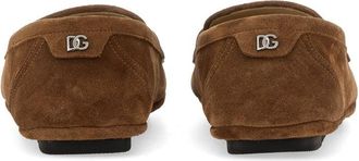 Dolce & Gabbana Leather Driver Loafer - Beige