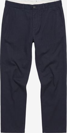 Knowledge Cotton Apparel Herren vegan Hose Chuck Regular Herringbone Night Sky Blau