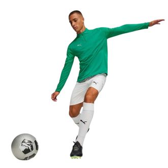 Puma TeamFinal 24 Oberteil f&uuml;r Herren, mit kurzem Rei&szlig;verschluss, Training (Gr&uuml;n)