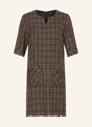 Ana Alcazar Tweed-Kleid Mit Pailletten Und Schmucksteinen braun