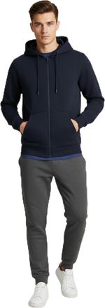 Jack & Jones Male Kapuzenpullover mit Rei&szlig;verschluss Einfarbig Kapuzenpullover mit Rei&szlig;verschluss