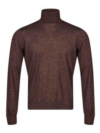Tagliatore Rundhalspullover - Braun