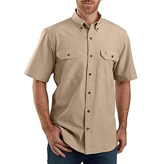 Carhartt Work in Progress Original Fit Short Sleeve Shirt Chemise de Travail, Dark Tan Chambray, XXL Homme