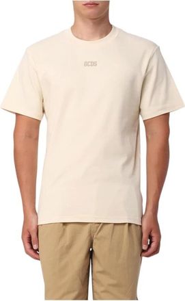 GCDS Gcds, Homme, Tops, Beige, Taille: S Logo Regular Tee