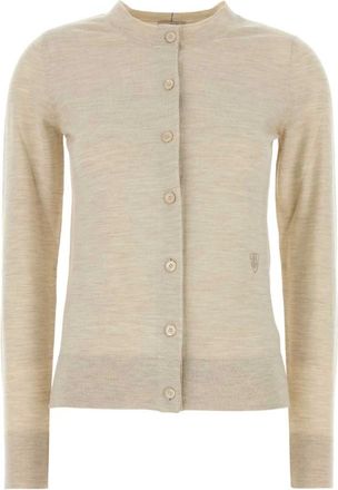 Burberry Femme, Pulls, Beige, Taille: 36 FR Cardigans