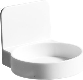 Cabilock Toiletry Storage Holder Wei&szlig; Badezimmer Wandregal ohne Bohren Saugnapf Aufbewahrung f&uuml;r Shampoo Seife Conditioner Platzsparend Abnehmbar f&uuml;r Mieter un