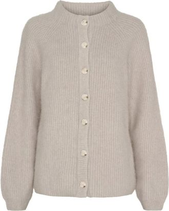BTF-CPH Btfcph, Femme, Pulls, Beige, Taille: 40 FR Cardigan Raton Laveur et Cachemire