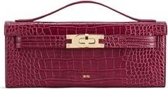 JW PEI Bria Sac &agrave; main structur&eacute; pour femme - Croco Bordeaux