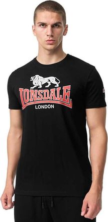 Lonsdale Herren T-Shirt Normale Passform CROMANE Black/Red/Grey XL, 117443