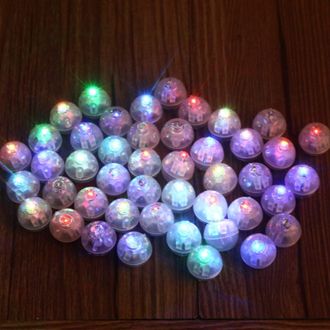 Carriere Jewelry 10pcs Mini Runde Ball LED Ballon RGB Lichter Valentinstag Flash Lampen Fuer Laterne Weihnachten Halloween Multicolor