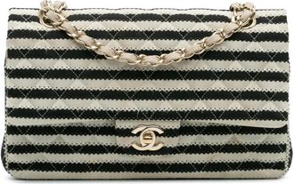 Chanel Hobo Bags - Medium Classic Jersey Coco Sailor Double Flap - Gr. unisize - in Schwarz - f&uuml;r Damen