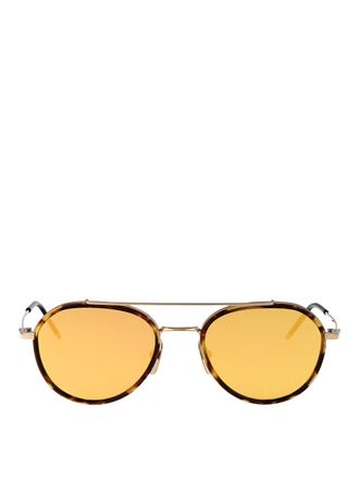Thom Browne Lunettes De Soleil - Or