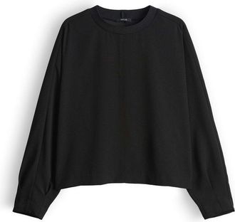 OPUS Langarmbluse FLYRA im T-Shirtstyle Lockere Passform, ausgestellter Schnitt, Langarm