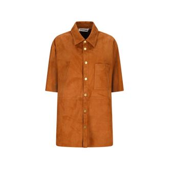 Darkpark Darkpark, Homme, Chemises, Beige, Taille: M Vale Camicia in Camoscio