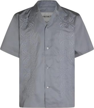 Carhartt Work in Progress Homme, Chemises, Gris, Taille: XS S/S Signet Shirt