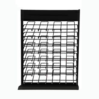 Generic Fliesenst&auml;nder, 32-teiliger Bodenmusterst&auml;nder, Geneigte Fliesenaufbewahrung, for Ausstellungsr&auml;ume Im Einzelhandel, Platzsparend(Black)