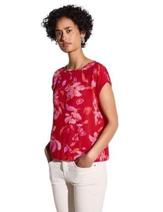 Street One A345629 Chemisier imprim&eacute;, Glory Red, 38 Femmes