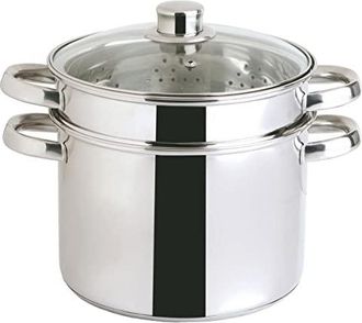 Quid 5759147 Italy Coffret de 3 Pi&egrave;ces Faitout Pates Inox Treviso