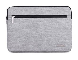 LaoZan Housse pour Ordinateur Portable 13-15 Pouces Etui Sac de Sacoche Sacoche pour MacBook Ultrabook Netbooks 13 Lumière Gris