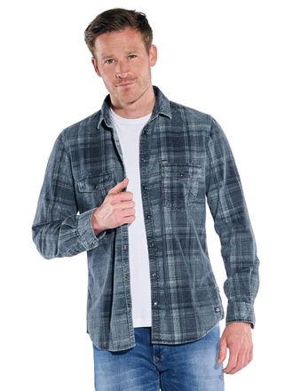 Engbers Herren Herren Langarm-Hemd kariert, Petrolgruen, 39209, Petrolgruen in Gr&ouml;&szlig;e XXL