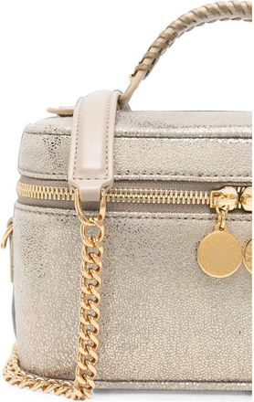 Stella McCartney Pebbled Leather Tote Bag - Silver
