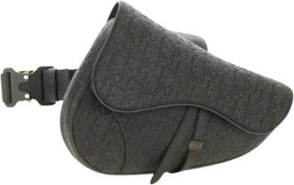 Dior Pre-owned Trotter Canvas Schultertasche - - Pre-owned - Damen - Grau - ONE SIZE
