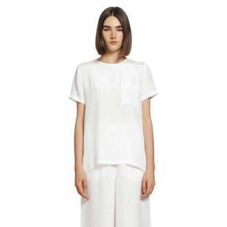 Max Mara Printed Crepe De Chine Blouse