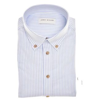 John Miller Homme, Chemises, Bleu, Taille: 4XL Lichtblauw 5142506