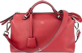Fendi Crossbody Bags - Fendi Red Leather By The Way Handbag - Gr. unisize - in Rot - f&uuml;r Damen