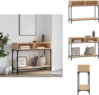 vidaXL Konsolentisch Sonoma-Eiche 100x30,5x75 cm Holzwerkstoff - Flurtisch - Konsolentisch - Couchtisch - Wohnzimmerstil - Landhausm&ouml;bel