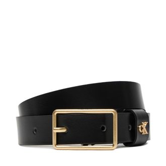 Calvin Klein Dameng&uuml;rtel Calvin Klein Square Buckle Ck Loop 25Mm LV04F7050G Schwarz