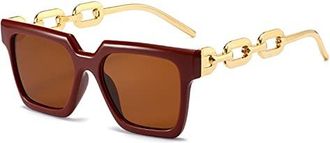 Generic Hip-hop chaîne en métal photographie de rue lunettes de soleil ombre vacances en plein air plage (couleur : F, taille : moyen) 2026