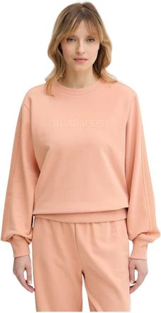 Patrizia Pepe Baumwoll Sweatshirt - - Sweatshirts & Hoodies - Damen - Orange - M